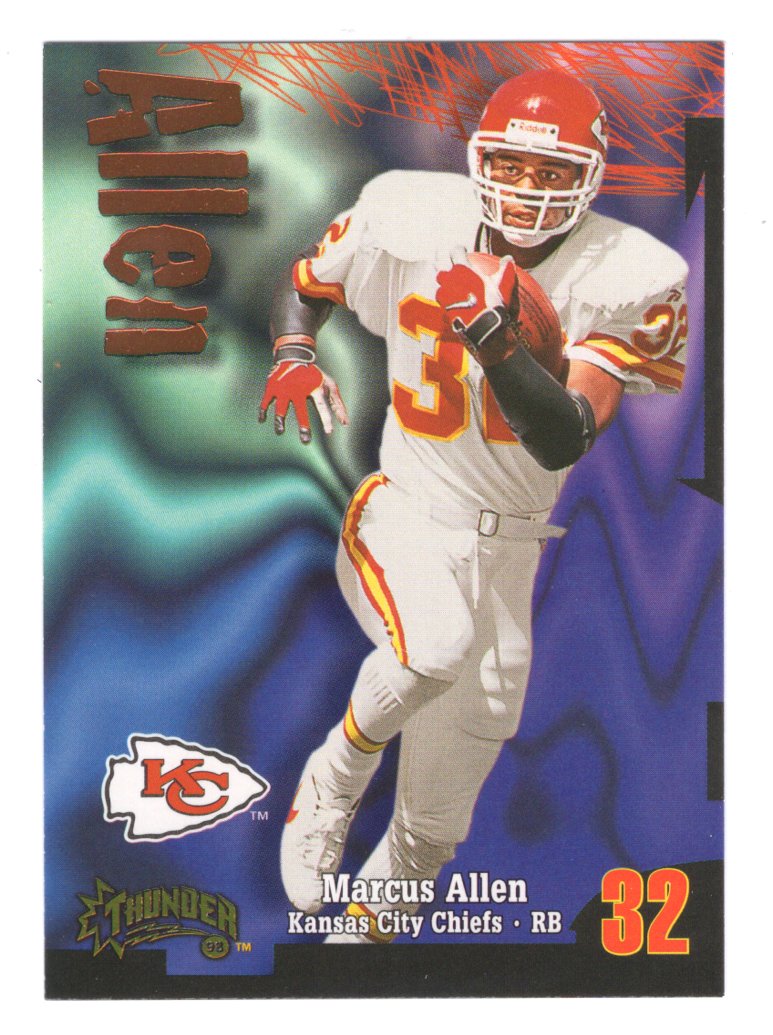 1998 Skybox Thunder #32 Marcus Allen (Kansas City Chiefs) – Sportscard ...